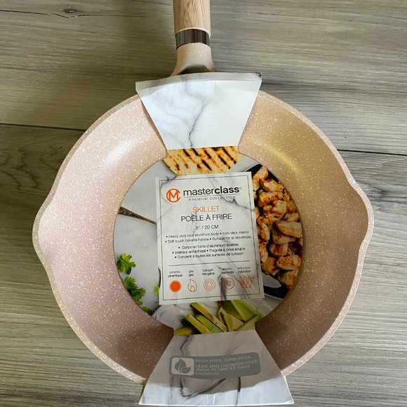 Masterclass | Kitchen | Masterclass Cookware Pink Skillet Frying Pan 8 ...